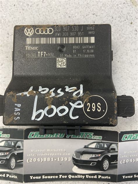 Volkswagen Passat Gateway Module Part 3c0907530j