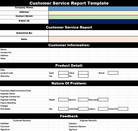 Free 10 Service Report Templates Free Report Templates