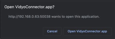 Javascript How To Acknowledge A Dialog To Open Another Application In