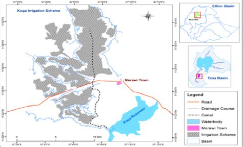 Location Map Of Koga Irrigation Scheme Source Birhanu Et Al