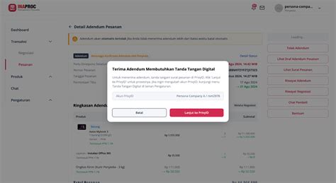 Adendum Pesanan Pusat Bantuan Inaproc