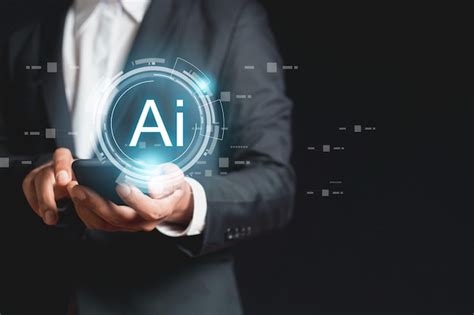 Premium Photo Businessman Using Smartphone With Ai Connection Network Data Business