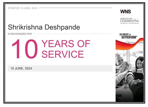 Shrikrishna Deshpande On Linkedin Successfully Completed 10 Years In