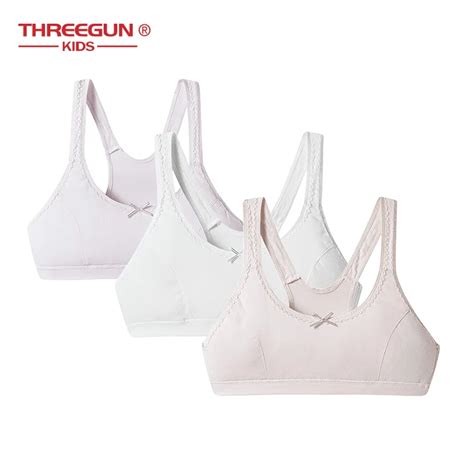 Threegun Детские бюстгальтеры для первых тренировок для девочек милый Бюстгальтер для подростков