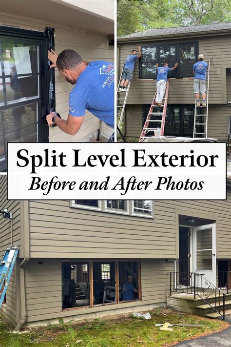 Split Level Exterior Makeover Before And After How To Update Split