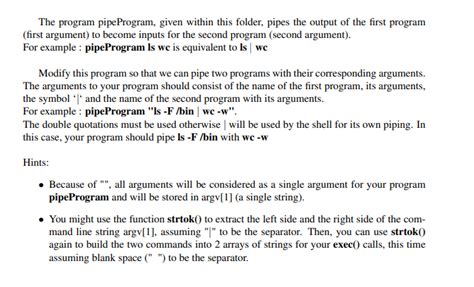The Program Pipe Program Given Within This Folder
