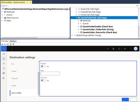 implement a custom destination for generated documents finance