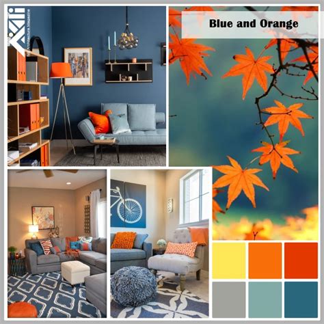 نارنجی را با چه رنگی ست کنیم؟ مکمل های نارنجی در دکوراسیون چه رنگ