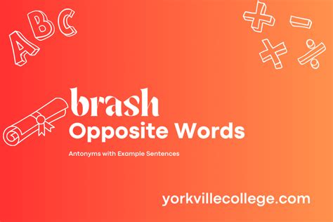 What Is The Opposite Of Brash Example Sentences