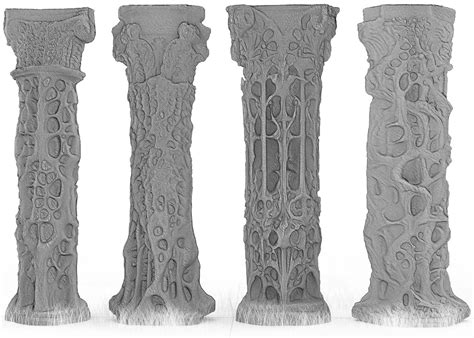Classical Pillar Pack 3d Model Turbosquid 2184314