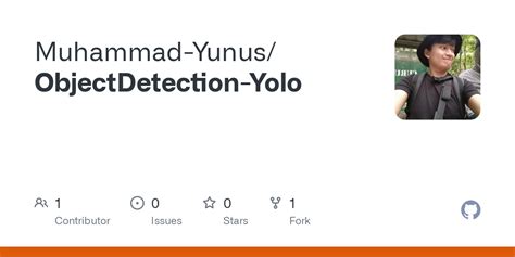 github muhammad yunus objectdetection yolo