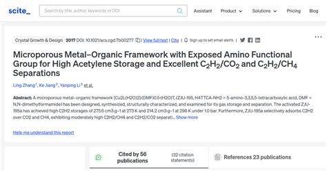 Microporous Metalorganic Framework With Exposed Amino Functional Group For High Acetylene