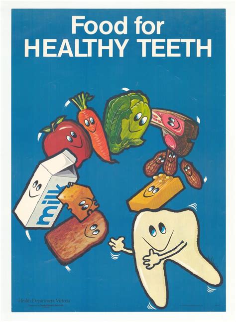 Food For Healthy Teeth Poster Faculty Of Medicine Dentistry And