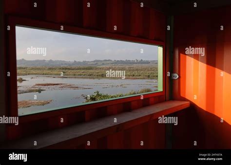 A Beautiful Scenic View Of A Nature Reserve Seen Through The Open