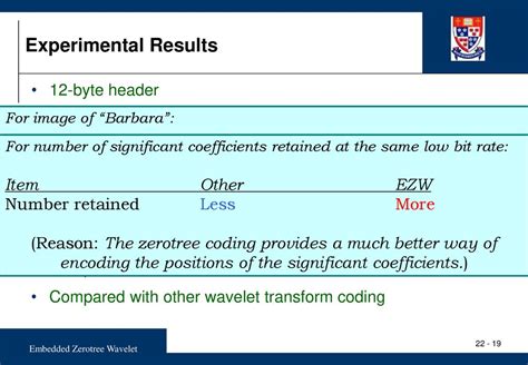 Embedded Zerotree Wavelet An Image Coding Algorithm Ppt Download