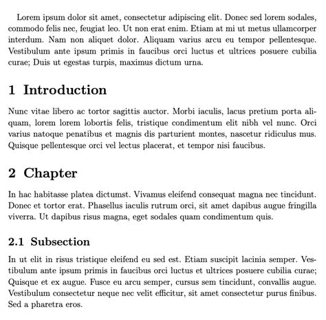 Sectioning Font Of Sectionsubsection Different Than Font Of Main Text Tex Latex Stack