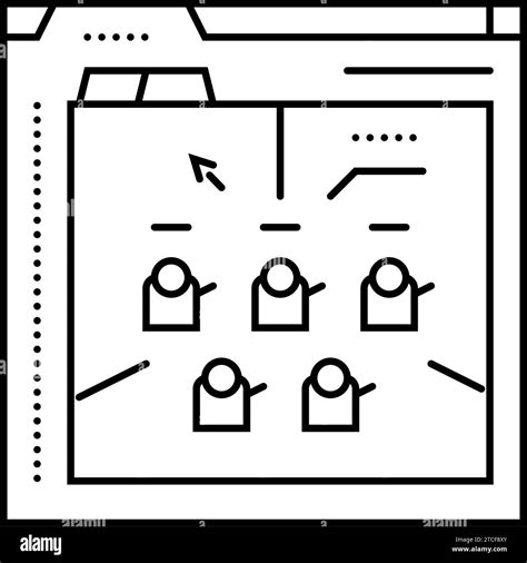 prototyping game development line icon vector illustration stock vector