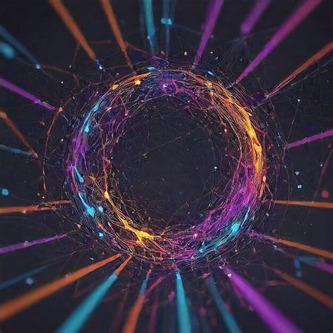 Abstract Particle Connection Network Background Ai Generated Premium Ai Generated Image