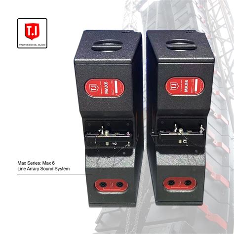t i pro audio sound system equipment high power 6 5′′ two way line