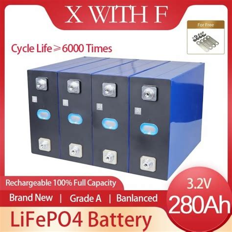 자동차 교체 대용량 리튬 이온 인산염 태양 보조배터리 충전식 배터리 팩 280ah Lifepo4 Diy 4 티몬