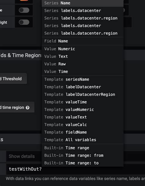 DataLinks UX Improvements Issue Grafana Grafana GitHub