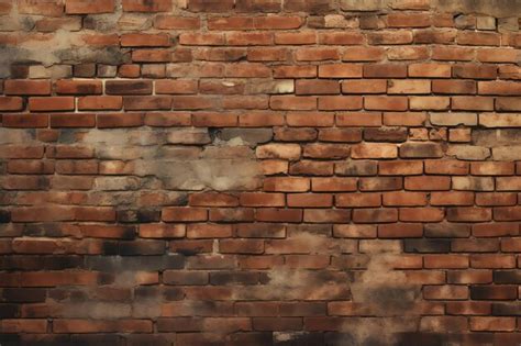 Premium Ai Image Rustic Hue Bricks Texture