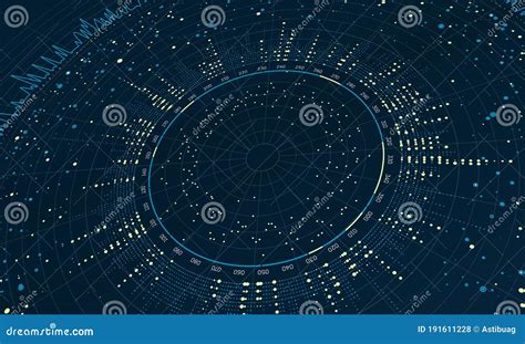 Abstract Big Data Visualization Radial Plot Complex Data Concept Abstract Information