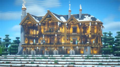 Minecraft Log Cabin Mansion Tutorial Build Your Dream House