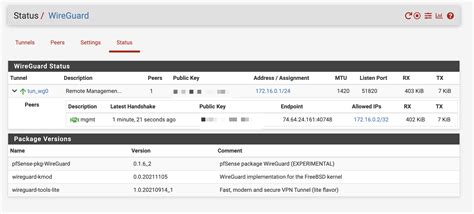 Wireguard Has No Ping Network Access R Pfsense