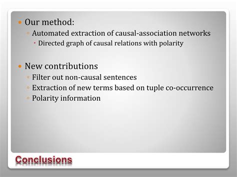 Ppt Causal Association Network Extraction Powerpoint Presentation