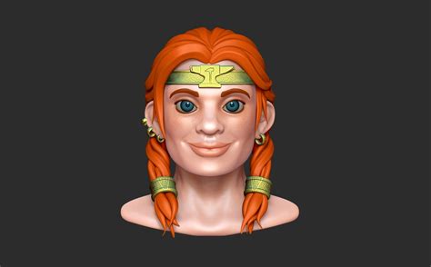 Dwarf Girl 3d Model