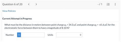 Solved Question 6 ﻿of 20View PoliciesCurrent Attempt in | Chegg.com