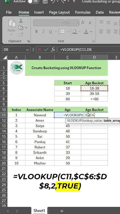 Number Grouping Or Buketing Using Vlookup Function In Excel Exceltips Exceltricks Youtube