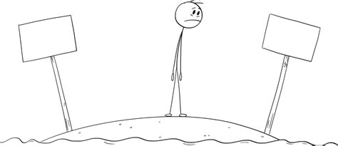 Stickman Alone Vector Images 92