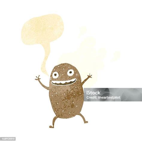 말풍선이 있는 즐거운 감자 말풍선을 2015년에 대한 스톡 벡터 아트 및 기타 이미지 2015년 그리기 낙서 드로잉