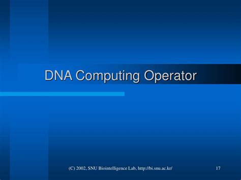PPT DNA Computing Tutorial PowerPoint Presentation Free Download ID 40352