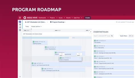 Agile Hive SAFe Structure ART PI Planning Roadmaps Version History Atlassian Marketplace
