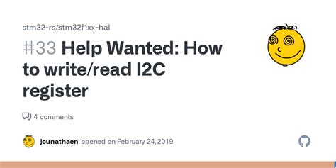 Help Wanted How To Writeread I2c Register · Issue 33 · Stm32 Rs