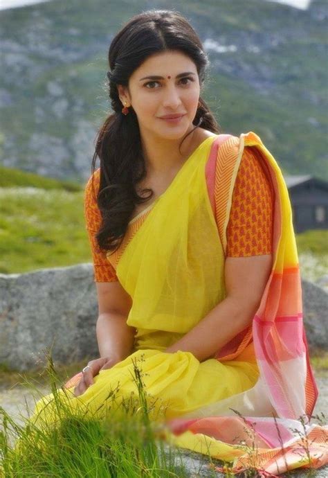 Shruti Hassan In Yellow Saree
