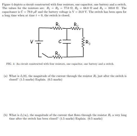 solved figure 4 depicts a circuit constructed with four