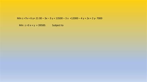 Transportation Problems Linear Programming Pptx