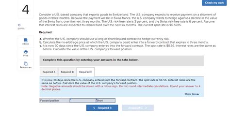 Solved Consider A Us Based Company That Exports Goods To