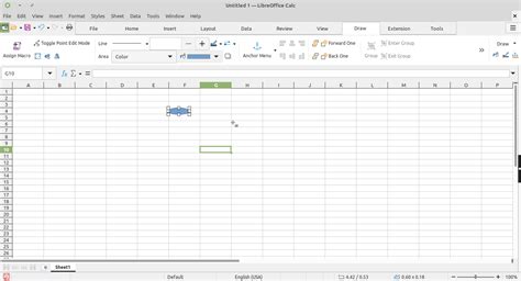 libreoffice how to add a circle around a text in a spreadsheet with