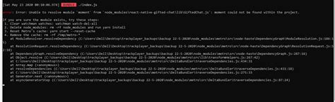 Unable To Reolve Module Moment From Nodemodulesreact Native Ted