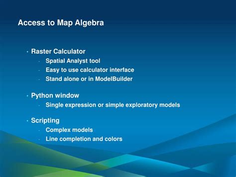 ppt advanced raster analysis with map algebra in python powerpoint