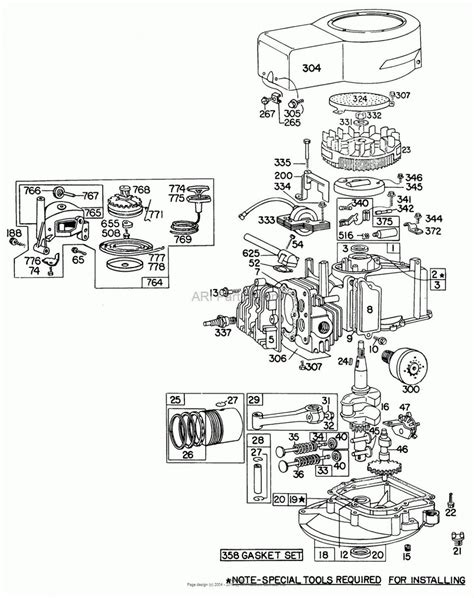 Briggs And Stratton 450 Series 148cc Parts Diagram Briggs