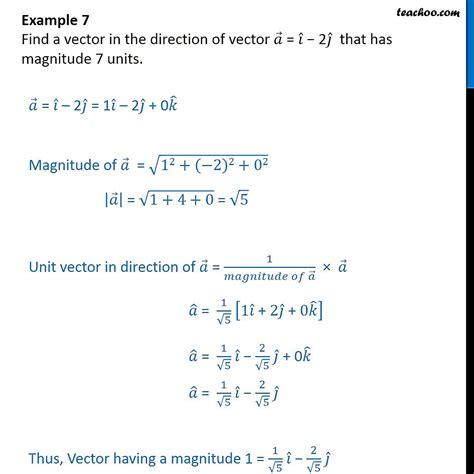 Example Find A Vector In Direction Of Vector A I J