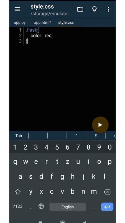 How To Use Css Stylesheet In Flask Using Pydroid3flaskpythonpydroid3