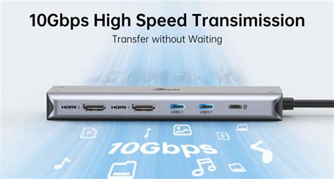 Amazon Com Lionwei Laptop Docking Station In Dual Hdmi Displayport Gbps Usb C A