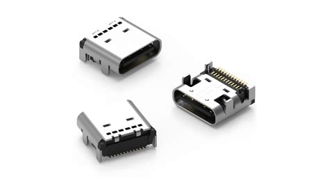 632722200211 Wurth Elektronik Horizontal Smt Mount Socket Single Port Type Type C 3 1 Usb C